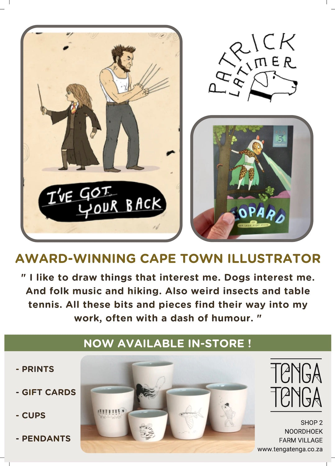 Patrick Latimer products now in-store ! – Tenga Tenga